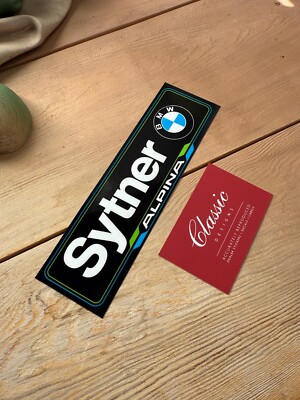 Sytner BMW Alpina Dealer Sticker Reproduction - RESTORATION | eBay UK