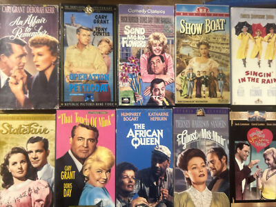 VHS Lot Of 11 Classics- Cary Grant, Fred Astaire, Gene Kelly, And More ...