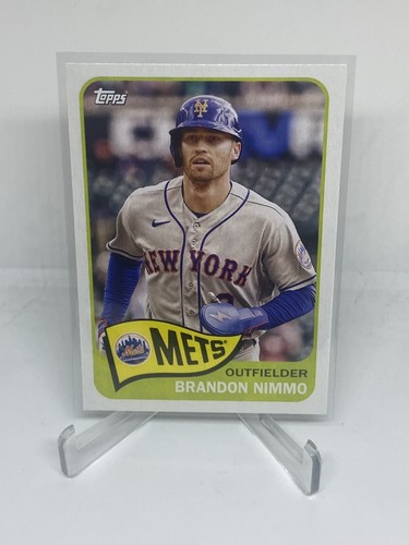 2023 Topps Archives Brandon Nimmo 1965 Throwback #114 New York Mets ...
