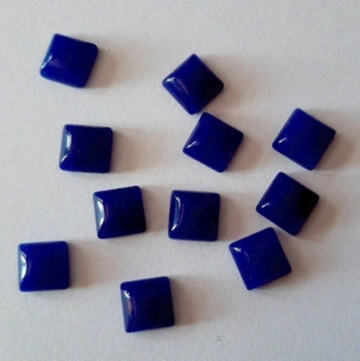 Natural Blue Jade square Cabochon 5MM to 10MM Blue Jade Square Cabochon ...