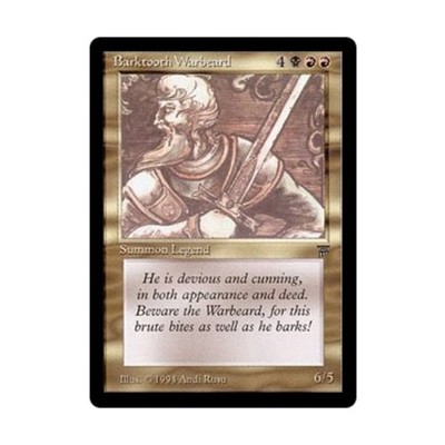 WOTC MtG Legends Barktooth Warbeard (U) NM | eBay