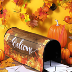 Fall Mailbox Cover Magnetic Thanksgiving Post Box Decor Standard Size ...
