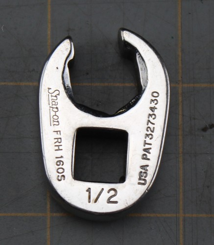 Snap On Tools FRH160S 1/2" Flare Nut Crowfoot 3/8" Drive Crowsfoot ...