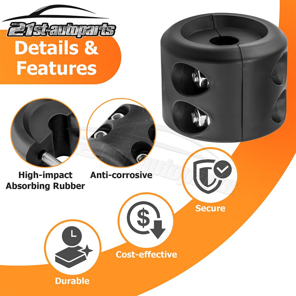 Winch Stopper Rubber Cable Line Saver Waterproof Rope Tow Hook For ATV ...