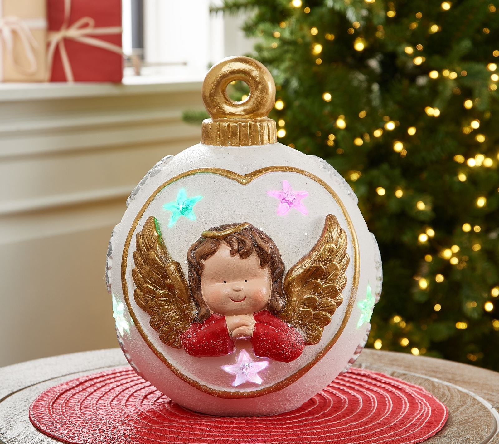 Kringle Express Oversized Illuminated Snowy Ornament w/ Color Morph | eBay