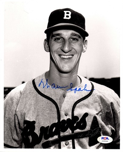 Warren Spahn autographed signed 8x10 photo MLB Boston / Milwaukee ...