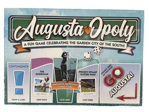 New! Augusta*Opoly Georgia Home of Master's Golf Tournament Board Game ...