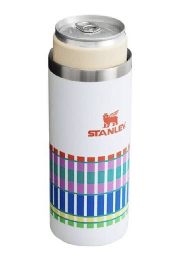 🥤 Stanley 10 oz Slim Can Chiller | Summer Plaid NEW!! | eBay