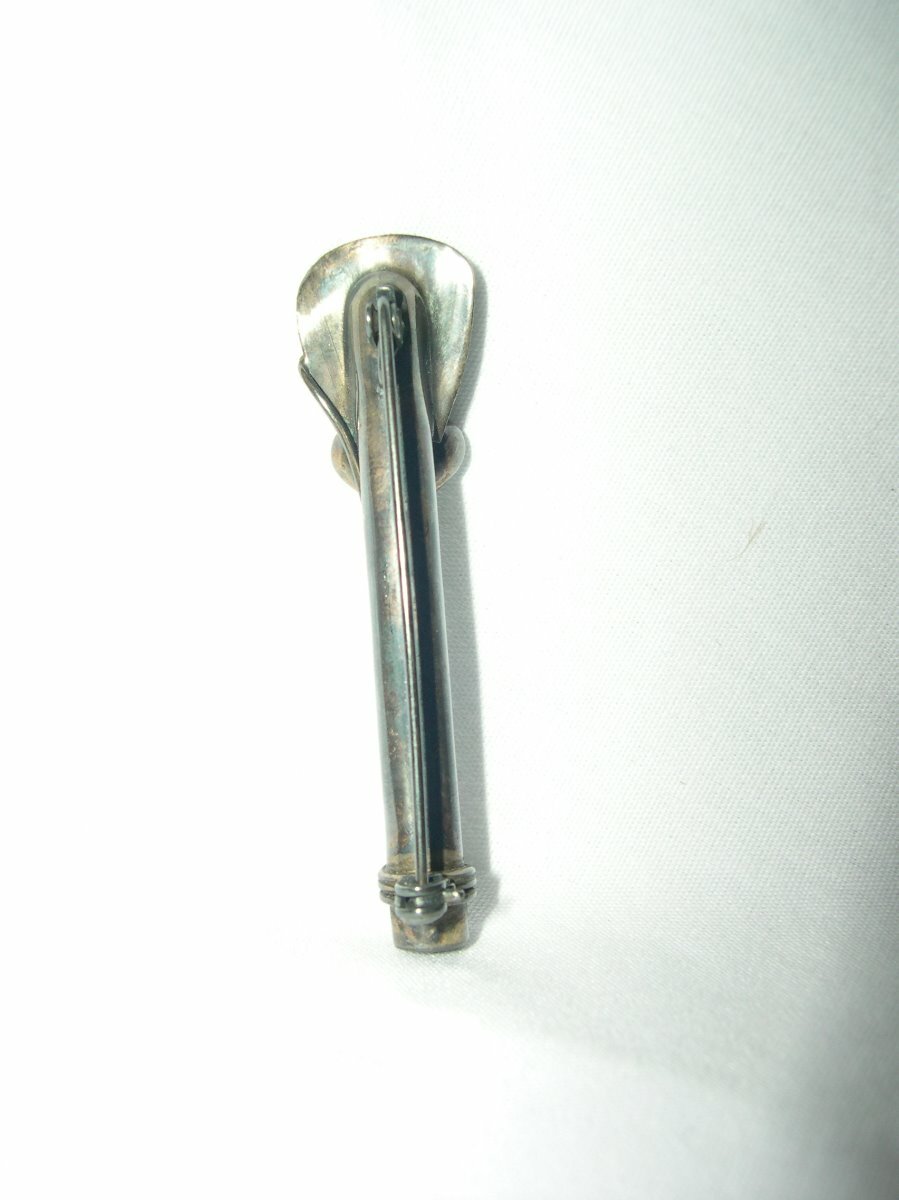 Vintage REO Sterling 925 Tussie Mussie Posey Heart Flower Bud Vase Pin ...