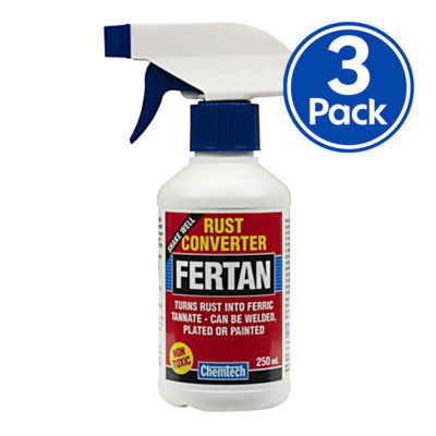 Chemtech Fertan Rust Converter 250mL Non Toxic x 3 Pack | eBay Australia