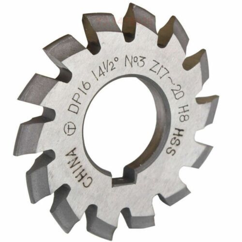 8Pcs/Set DP16 14.5° H8 HSS Involute Gear Cutters Inner Bore 22mm ...