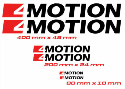4 MOTION QUALITY VINYL Decals Stickers 3 SIZES IN ONE PACK | eBay UK