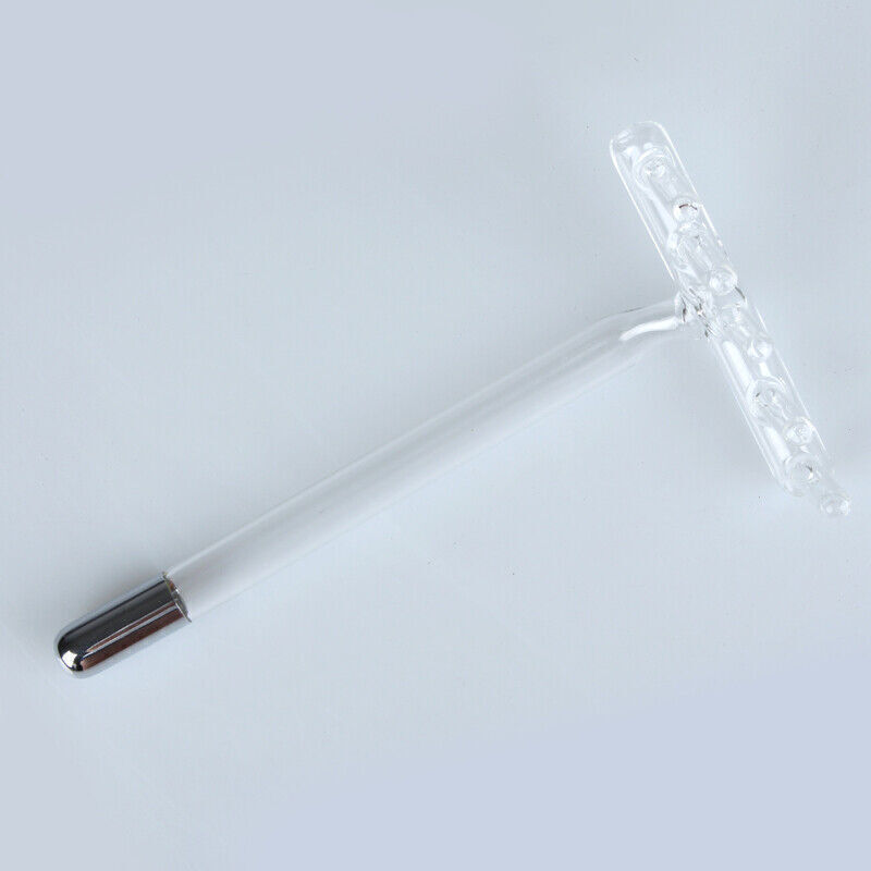 High Frequency Rake Electrode Wand Glass Tube Violet Orange Facial Skin ...