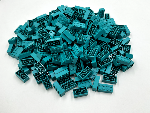 LEGO Pack of 200x New Dark Turquoise Brick 2 x 4 BULK BRICKS | eBay