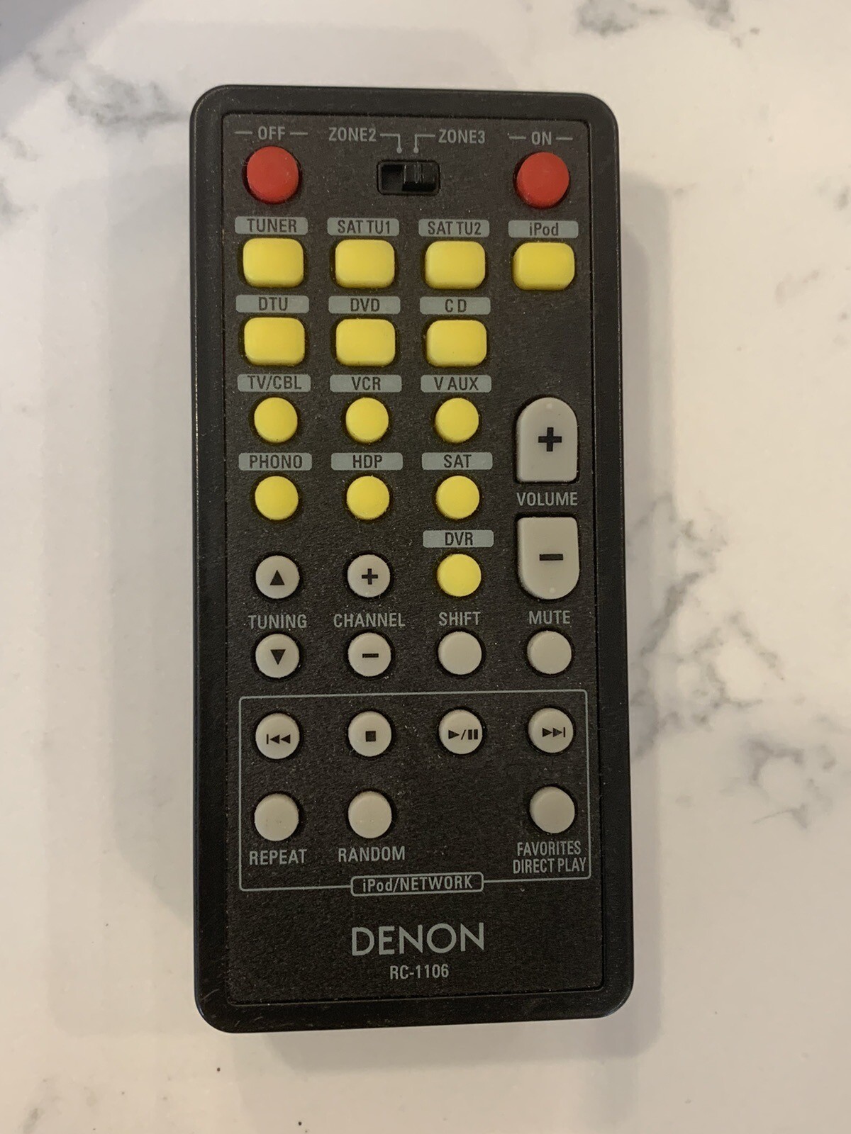 Denon Remote Control System Model RC-1107 - Black Tested | eBay