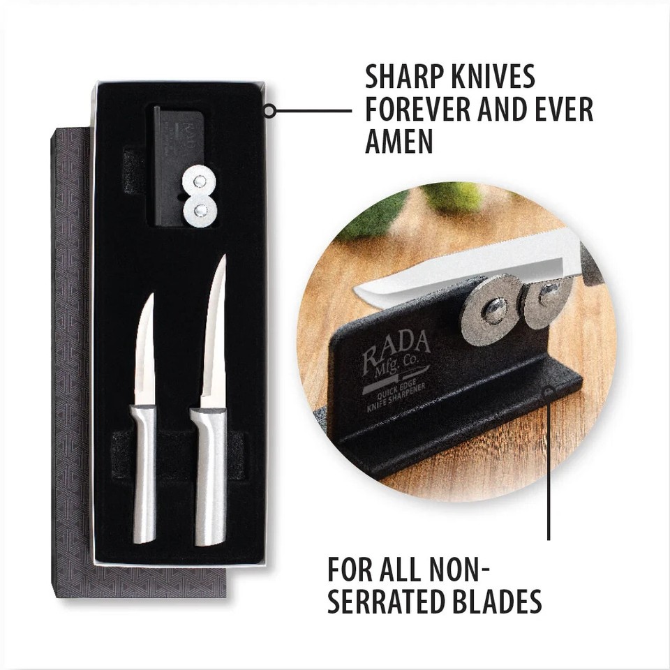 RADA CUTLERY S36 Paring Pair plus Sharpener Gift Set FREE SHIPPING | eBay