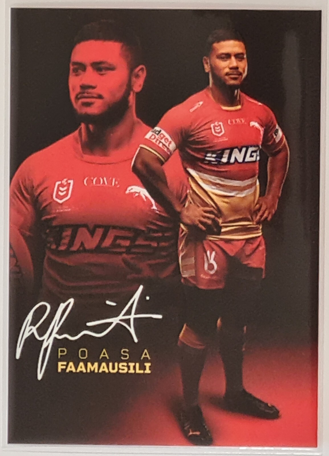 2023 NRL – DOLPHINS NRL TRADING CARD – POASA FAAMAUSILI *DOLPHINS V ...