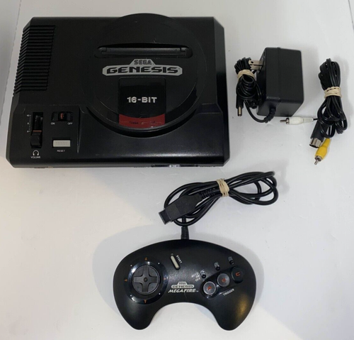 SEGA Genesis Model 1 Console Black MK-1601-22 With Cords And Controller ...