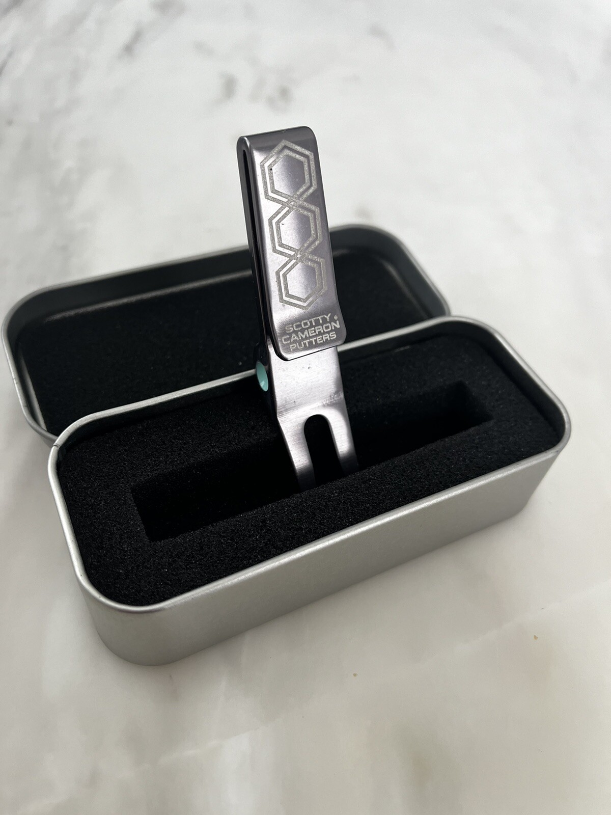 Scotty Cameron Silver Tri-Hexagon Pivot Divot Tool | eBay