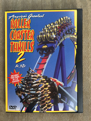 Americas Greatest Roller Coaster Thrills DVD in 3D with 2 Pair 3-D ...