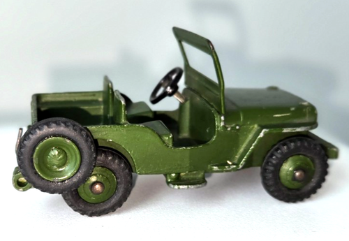 VTG Dinky Jeep Meccano NO NUMBER Army Universal Green WWII Made in ...