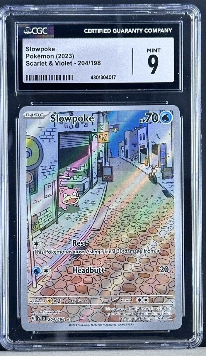 Pokémon TCG Slowpoke Scarlet & Violet Base Set 204/198 Holo ...