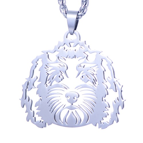 BIG Stainless Steel Golden doodle Goldendoodle Labradoodle Dog Pendant ...