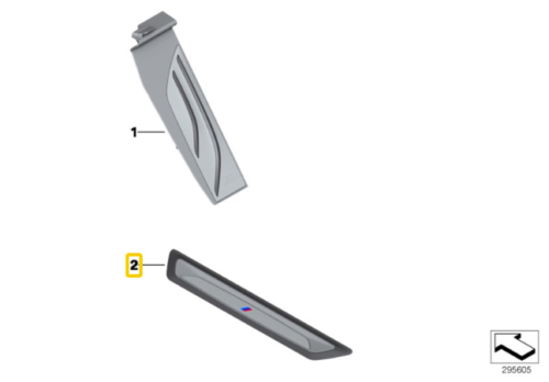 Original BMW F20 F45 F30 F36 M Vorne Schweller Verkleidung Abdeckung ...