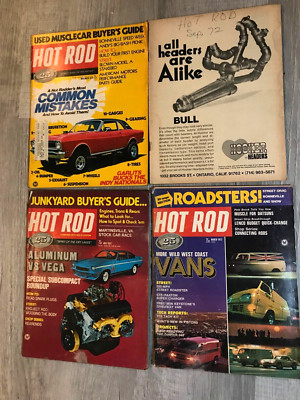 Lot of 7 Hot Rod Magazines, 1972, Good to Fair Condition | eBay