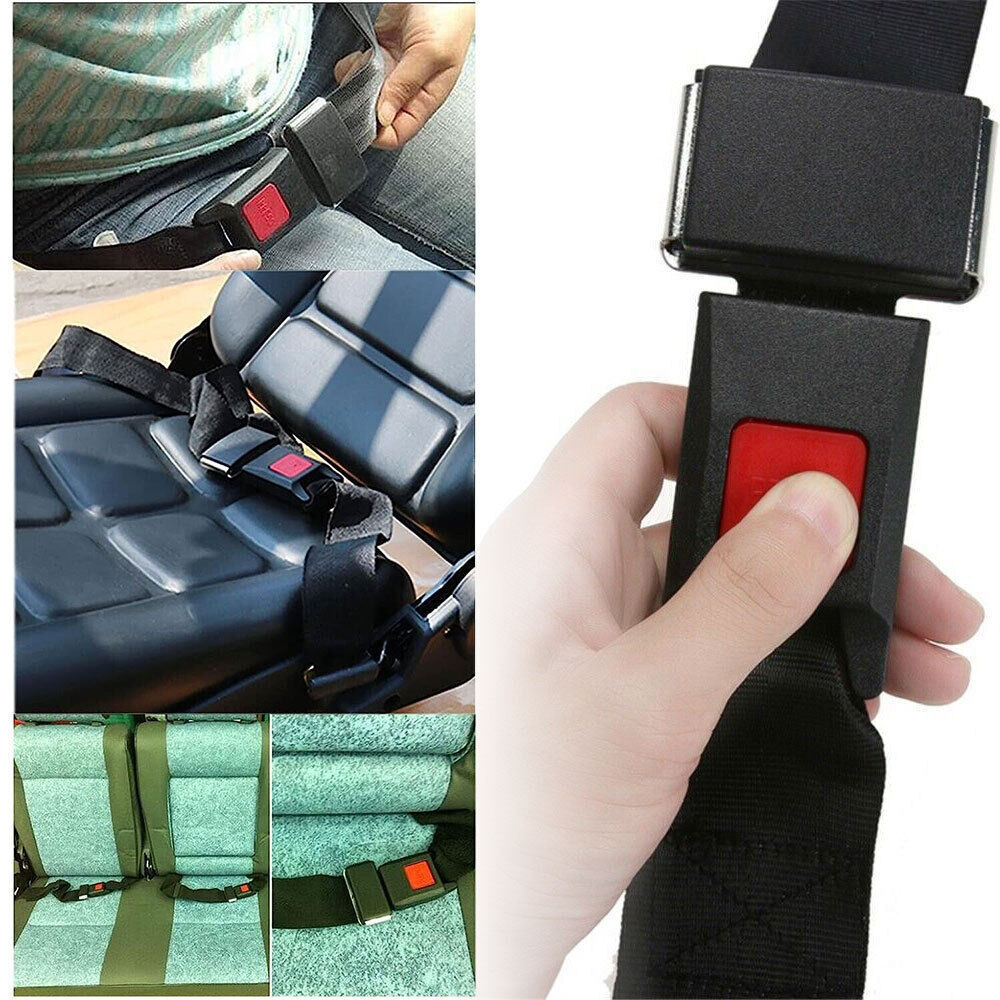 2pc Black 2 Point Seat Belt Lap Safety Seatbelt Set For Bus Truck Car ...