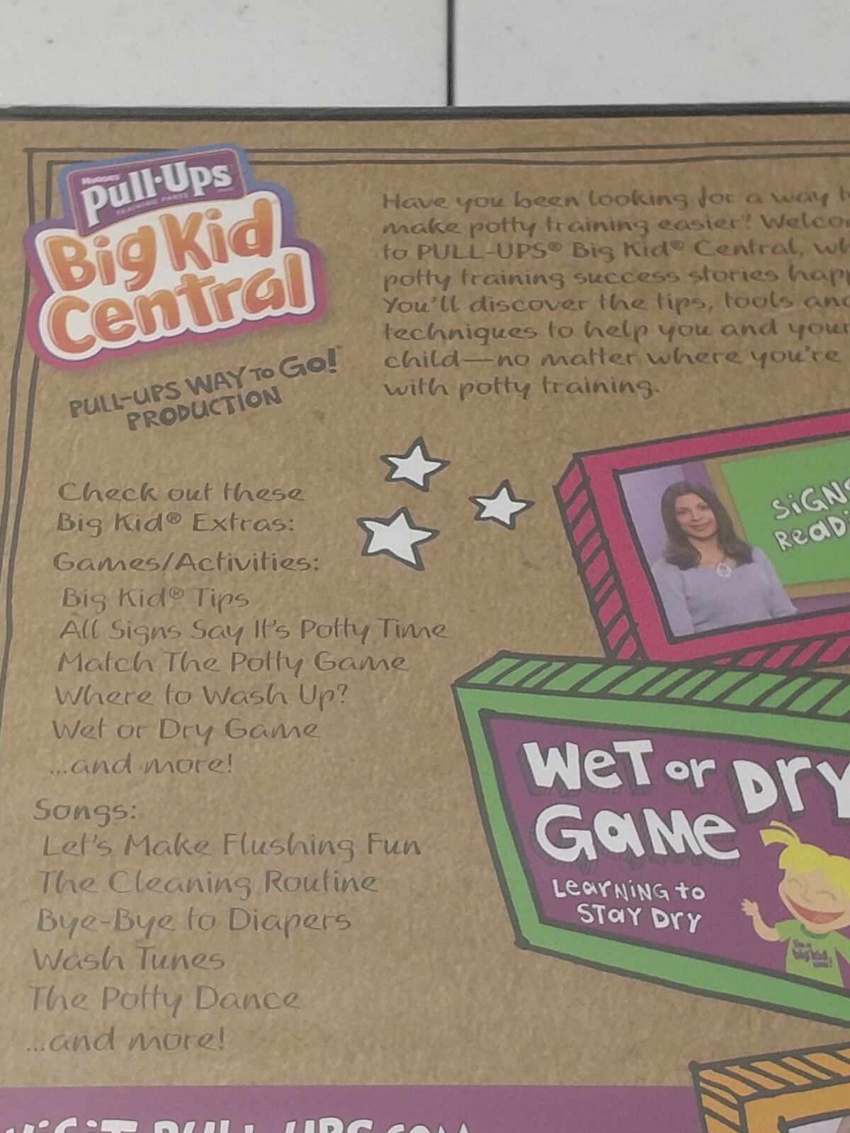 Huggies Pull-Ups Big Kids Central Potty Training Success DVD | eBay UK