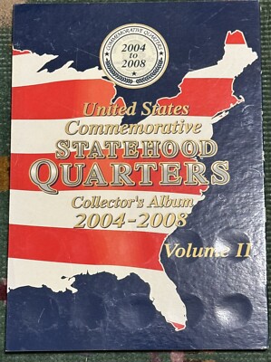 NOS US Commemorative Statehood Quarters Collectors Album 2004-2008 ...
