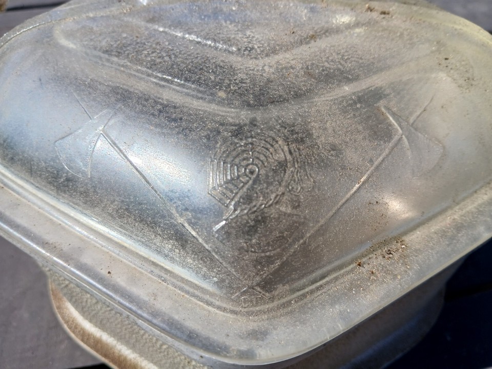 Vintage Guardian Ware Service Aluminum Triangle Heart Pot with Glass ...