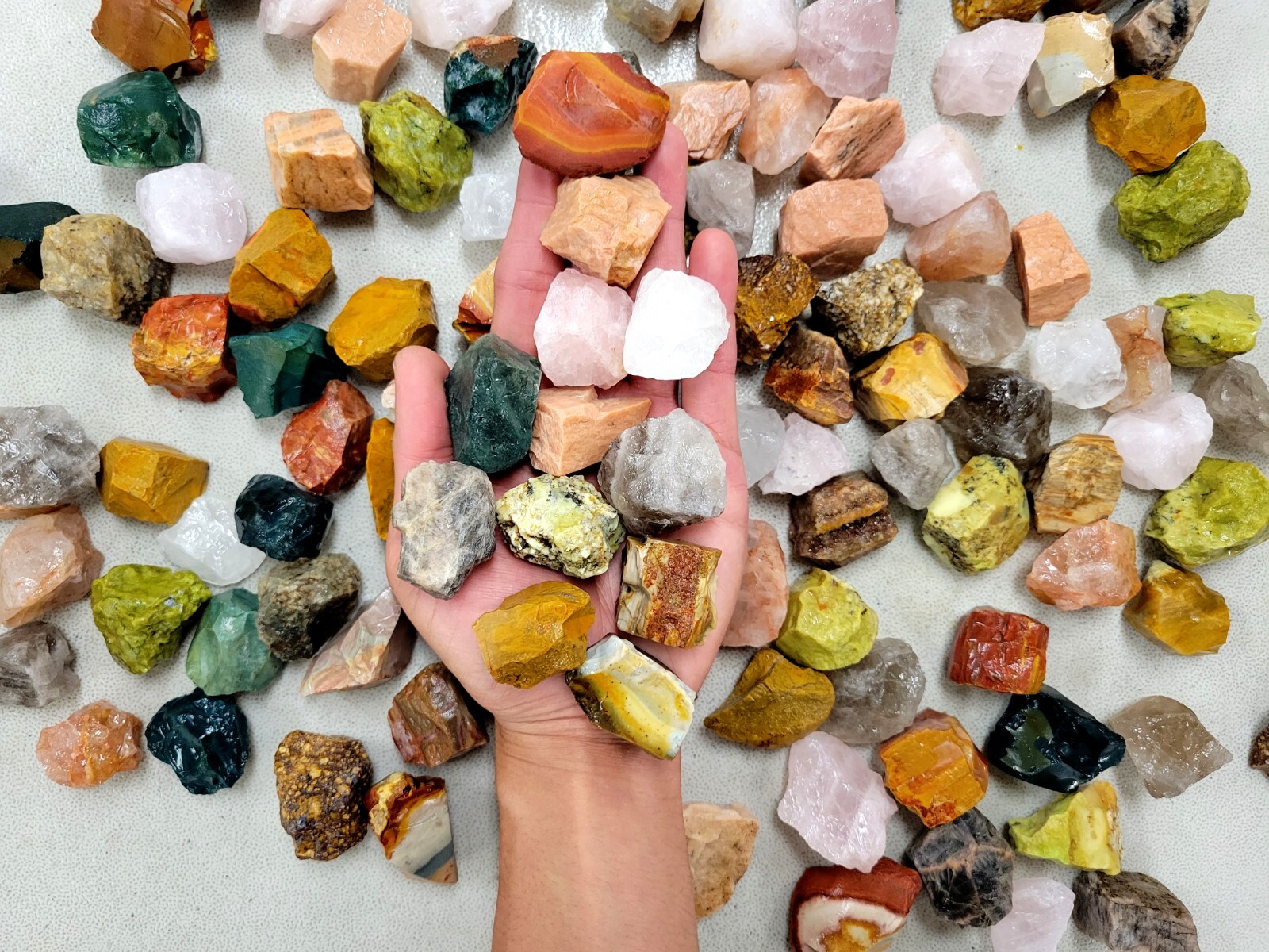 COLORFUL TUMBLING ROCKS BULK WHOLESALE NATURAL GEMSTONES AQUARIUM ...