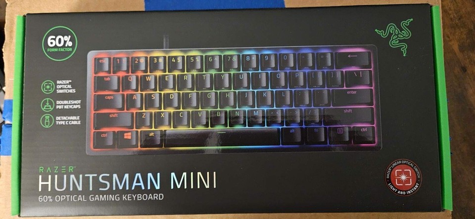 Razor Huntsman Mini 60% Compact Keyboard With Mousepad | eBay