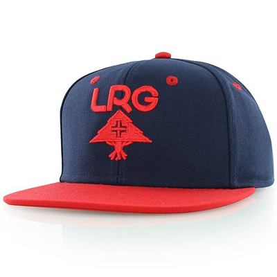 LRG "Research Group" Snapback Cap (Navy/Red) One Size Fits Most ...