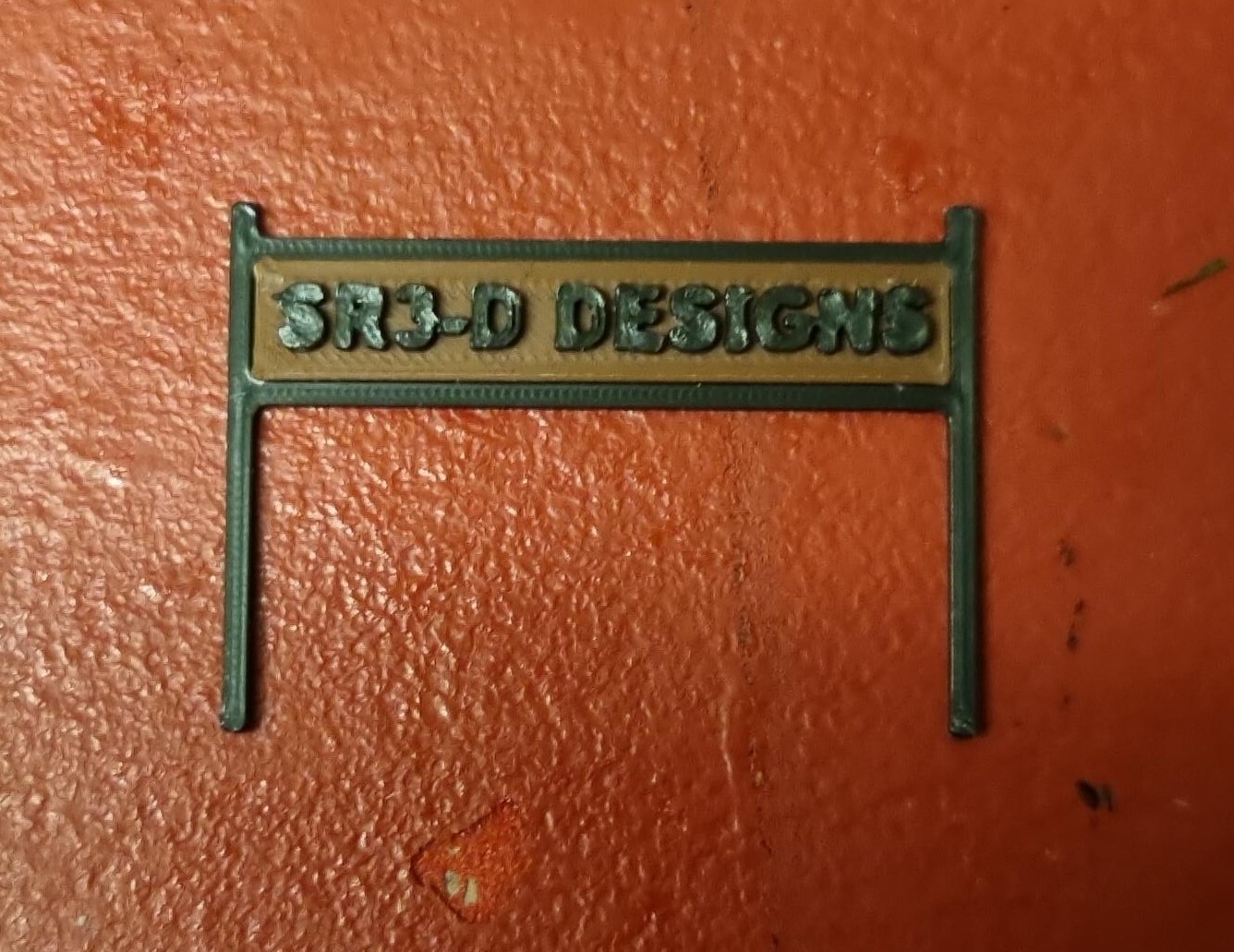 N gauge model railway station sign 7 colours Customisable Name Set of 2 ...