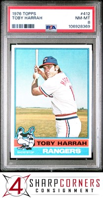 1976 TOPPS #412 TOBY HARRAH RANGERS PSA 8 | eBay