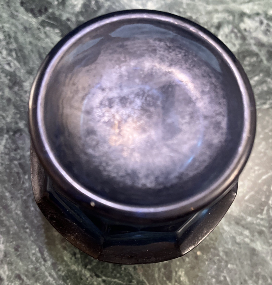 Set 4 Viking Art Glass Charcoal Blue Gray GEORGIAN 3.5" T JUICE ...