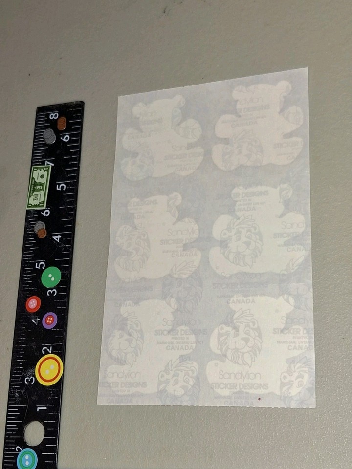 vintage stickers Sandylion Maxi Sheet Or Uncut Sheet,pearly Teddy Bears Rare | eBay