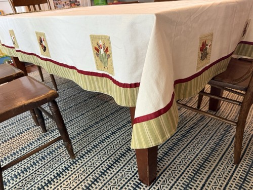 Pottery Barn Kids Thanksgiving embroidered Gobble Turkey Cotton ...