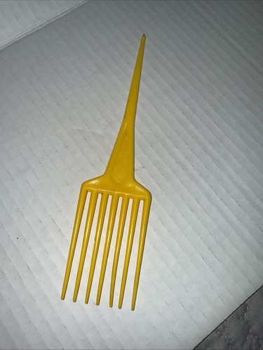 Vintage Goody Hair Pick Comb Lift Yellow Plastic Rat Tail | eBay