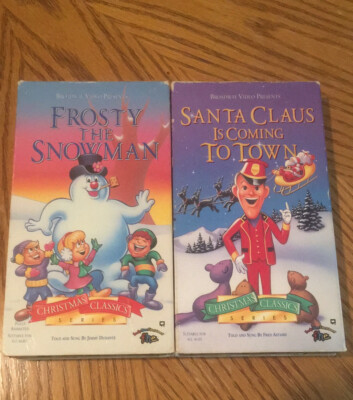 2 Vintage Christmas Classic VHS Tapes Frosty The Snowman/Santa Claus Is ...