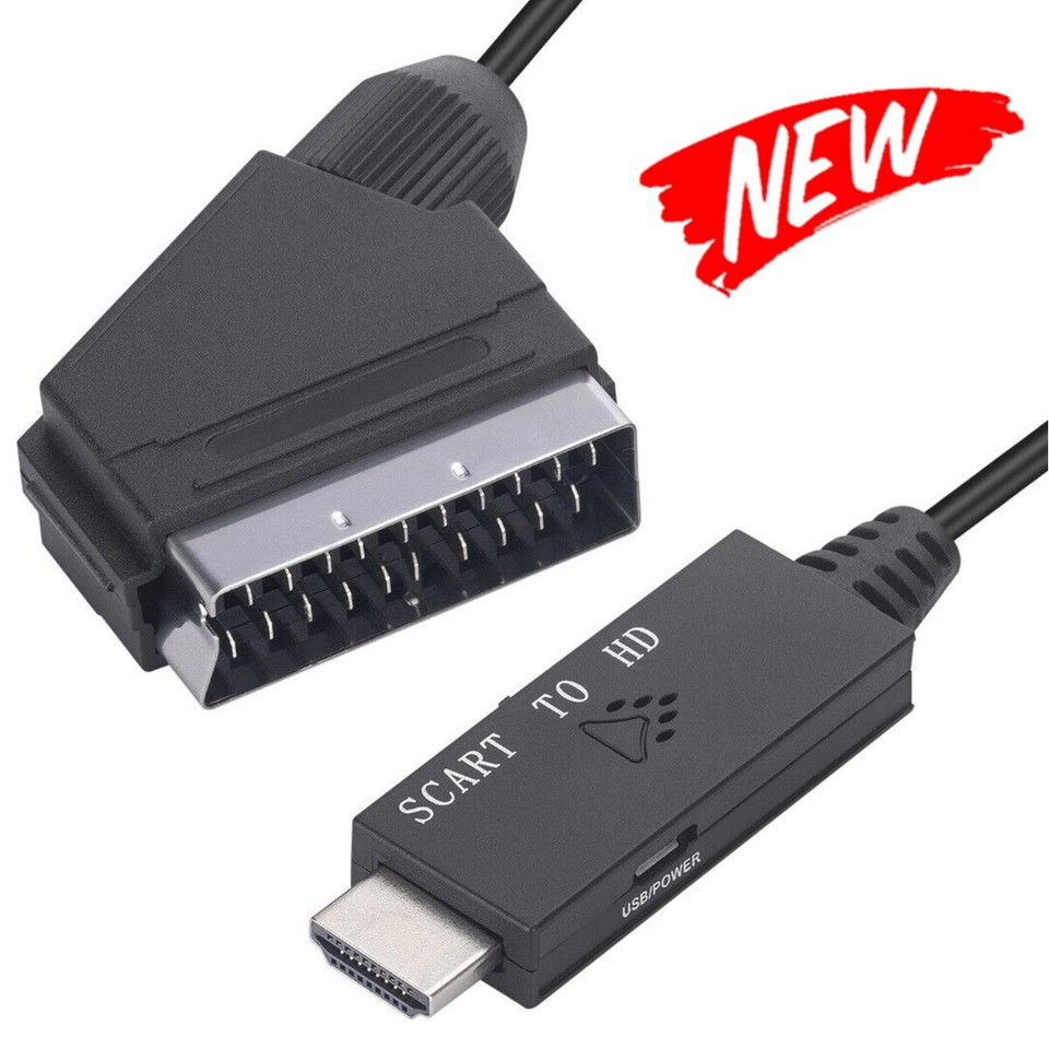 SCART To HDMI Converter SCART To HDMI Cable Video Adapter SCART Convert ...