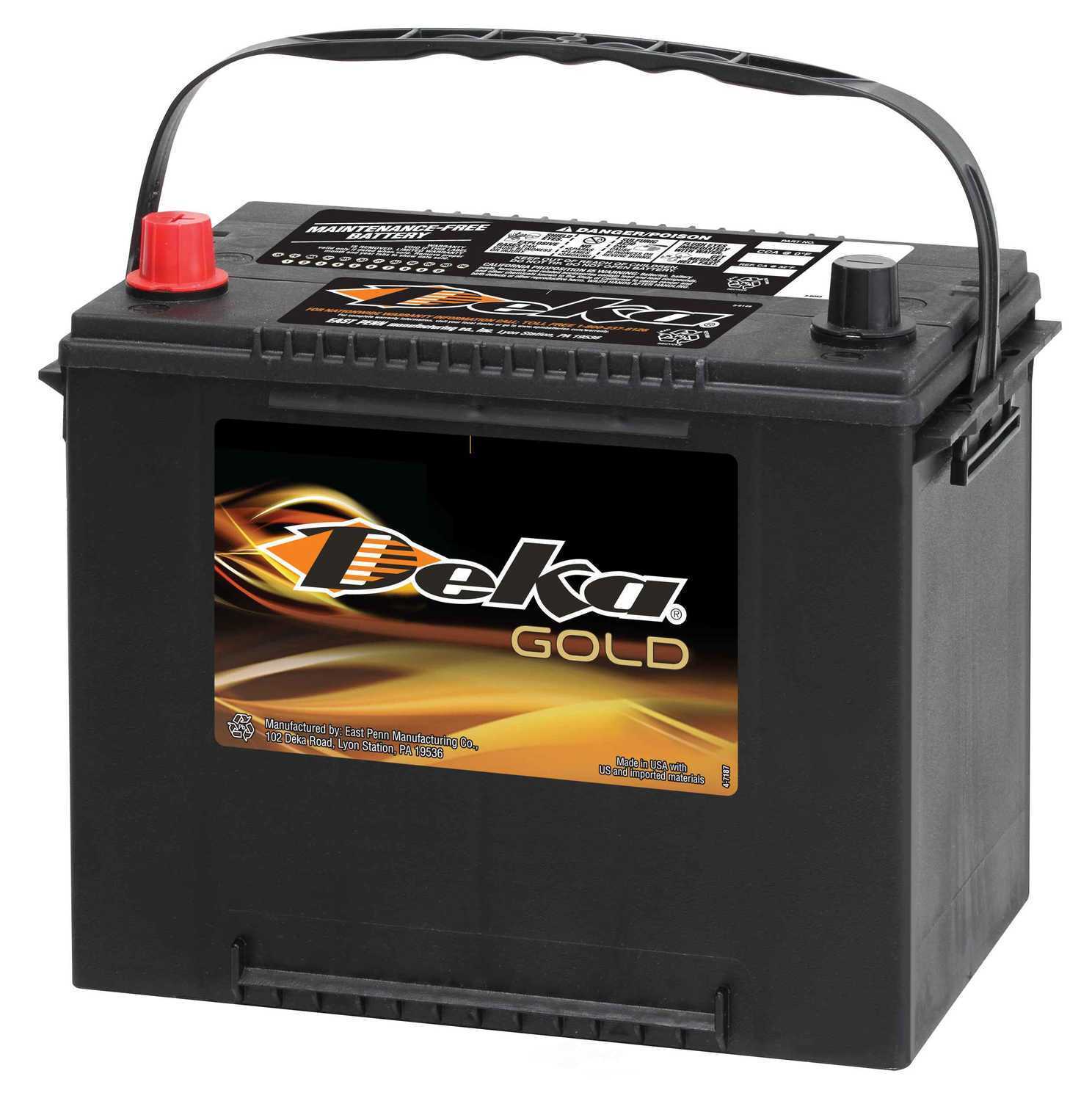 Vehicle Battery-Gold / A3 - Technology - Maintenance Free Deka East ...