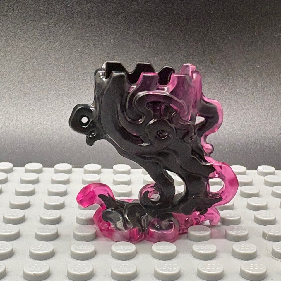 Lego New Trans-Dark Pink Minifigure Pedestal Ghost Smoke w/ Marbled ...