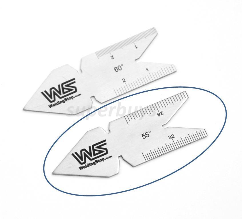 55Deg Whitworth Center Fishtail Thread Screw Cutter Gauge Angle Welding ...