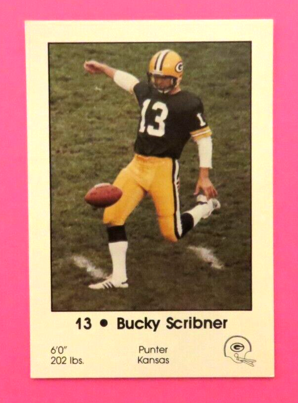 1985 Crime Prevention card, Green Bay Packers - BUCKY SCRIBNER | eBay
