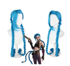 120cm/46.8" Anime Jinx Cosplay Wigs for Women Blue Braids Girls ...