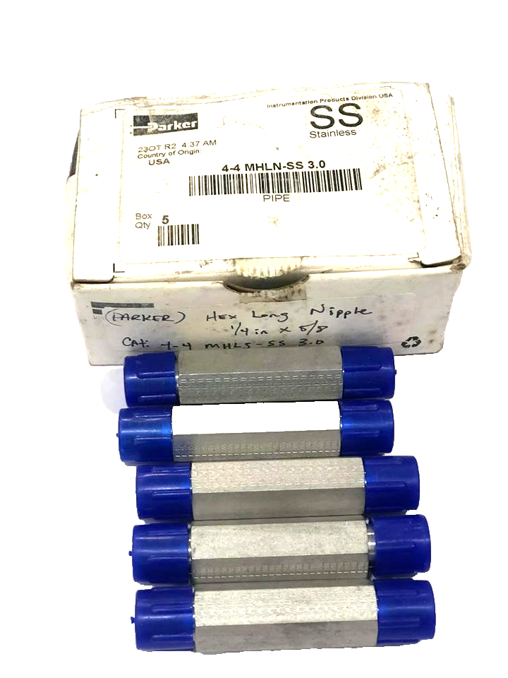 8 8 Mhn Ss Brass Pipe Fitting, Hex Nipple, 1/2 In. Male NPT | Nipples